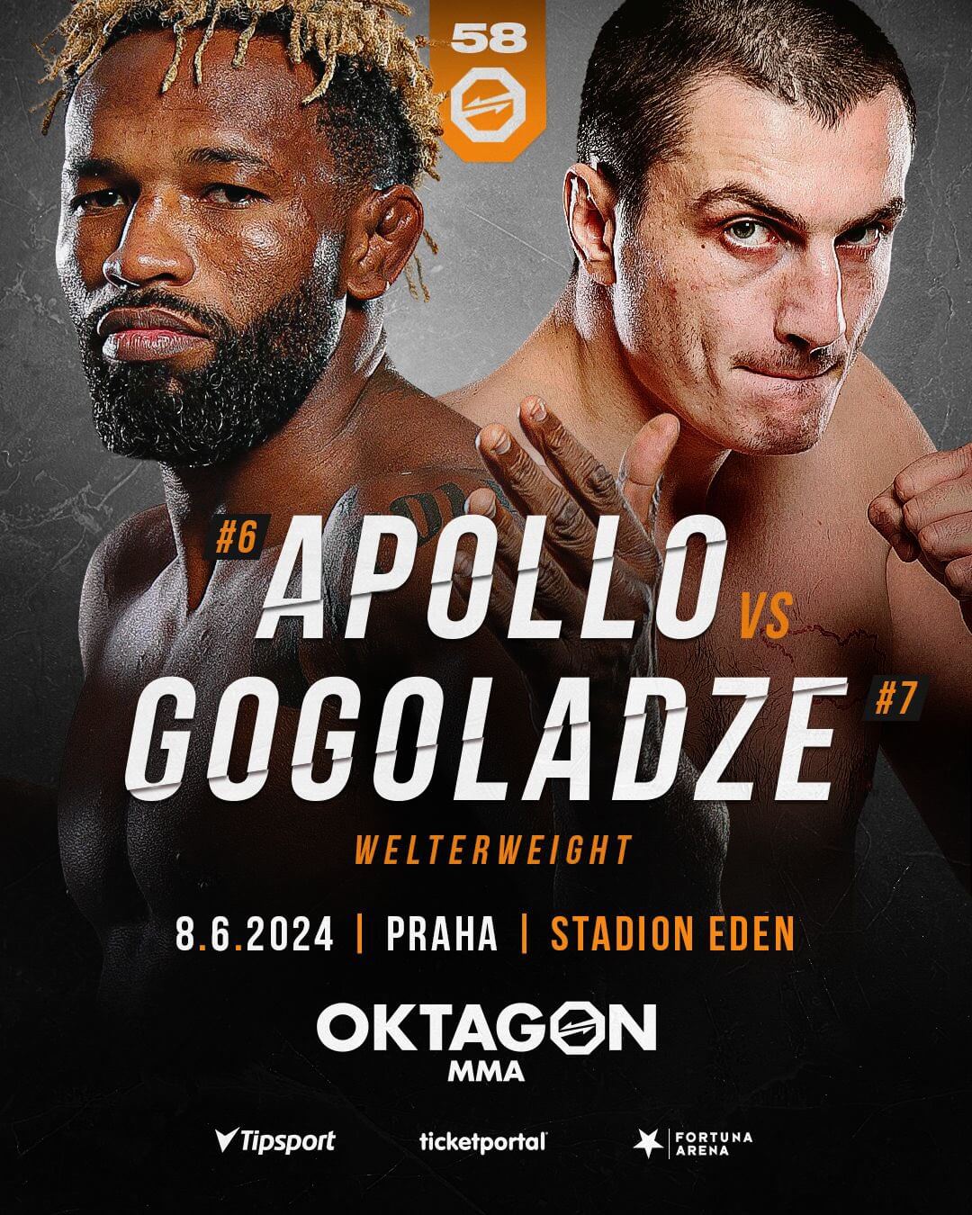 Oktagon 58 – program zápasov, fight karta, kurzy + LIVE prenos