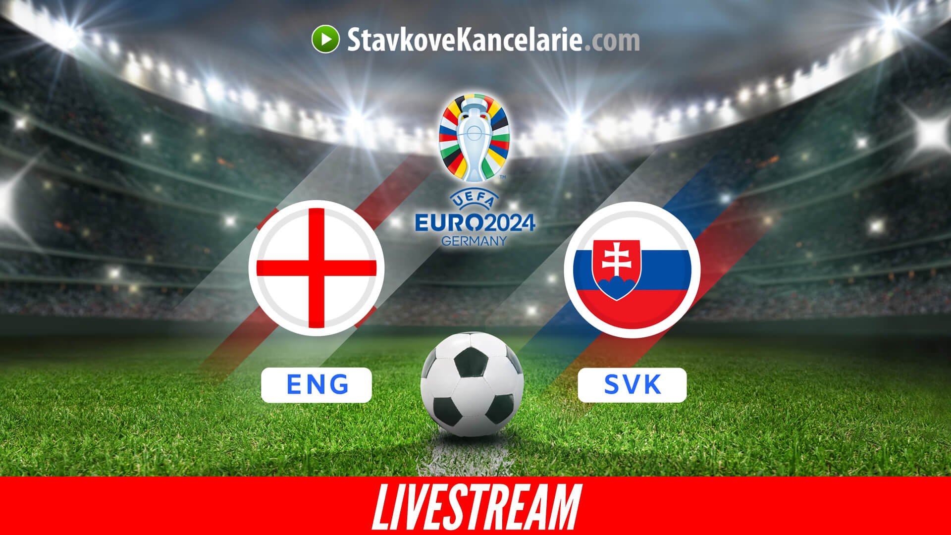 Anglicko vs Slovensko ️ LIVE stream a TV prenos | EURO 2024