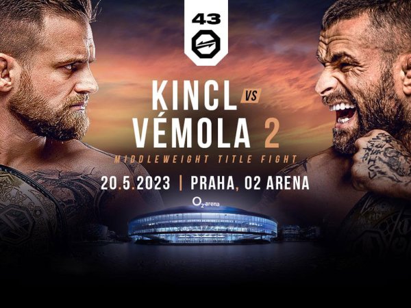 Vémola vs Kincl🥊profily, termín, kurzy a live stream Oktagonu 43